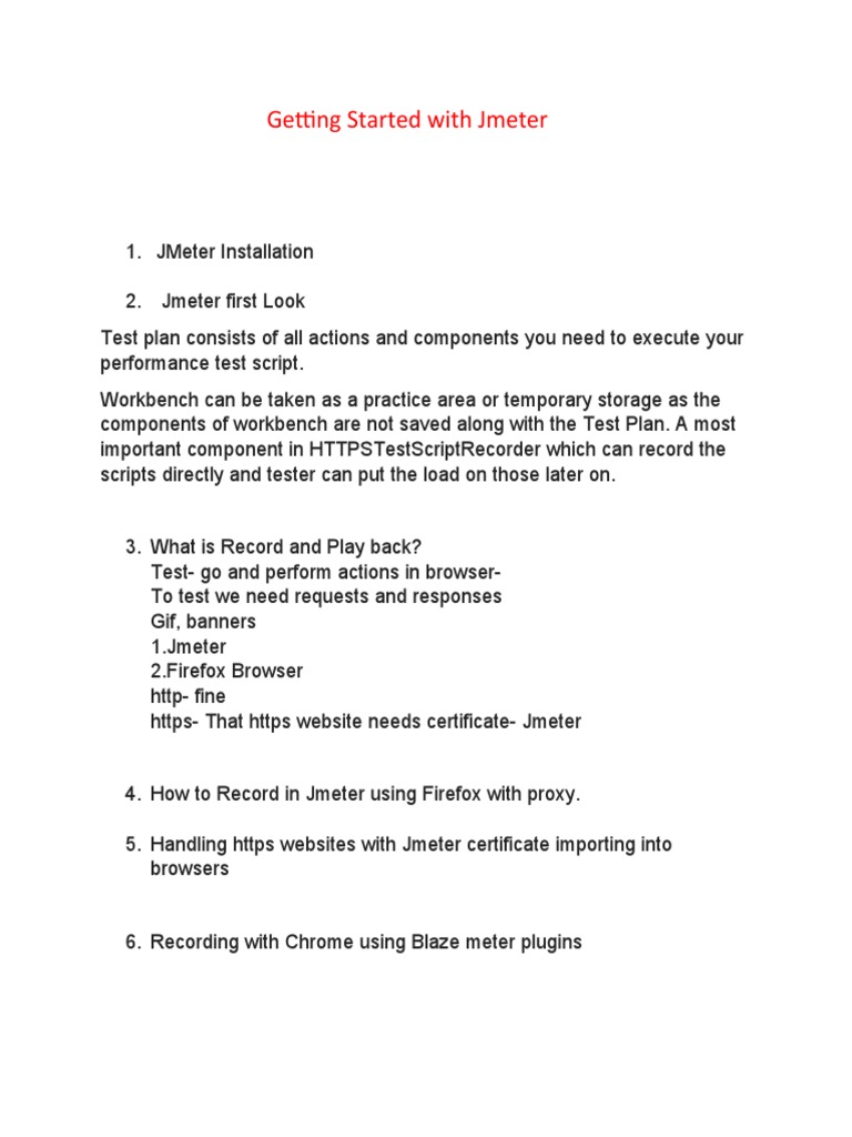 Getting Started With Jmeter | PDF