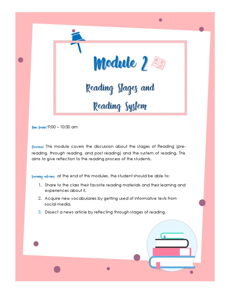 MODULE 2 COMPLETE Eng 104 | PDF | Reading Comprehension | Cognition