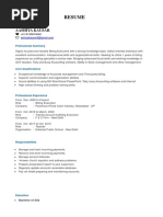 Work Immersion Resume Sample | PDF