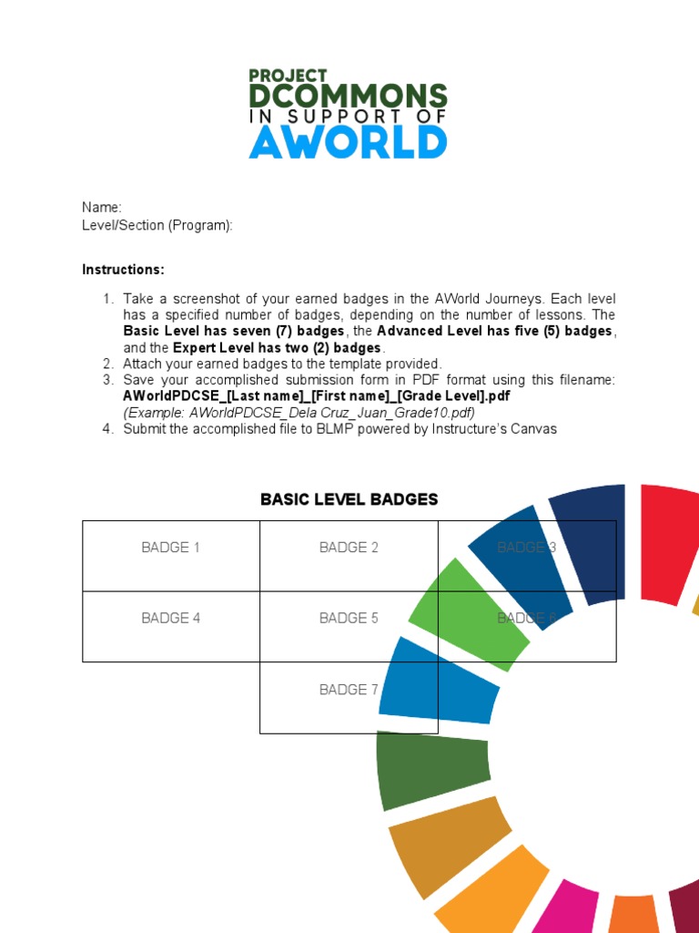 Badge Submission Template | PDF