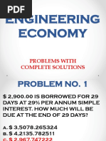 HANDOUT #8.2 - Solved Problems in Annuity Due | PDF | Interest | Loans