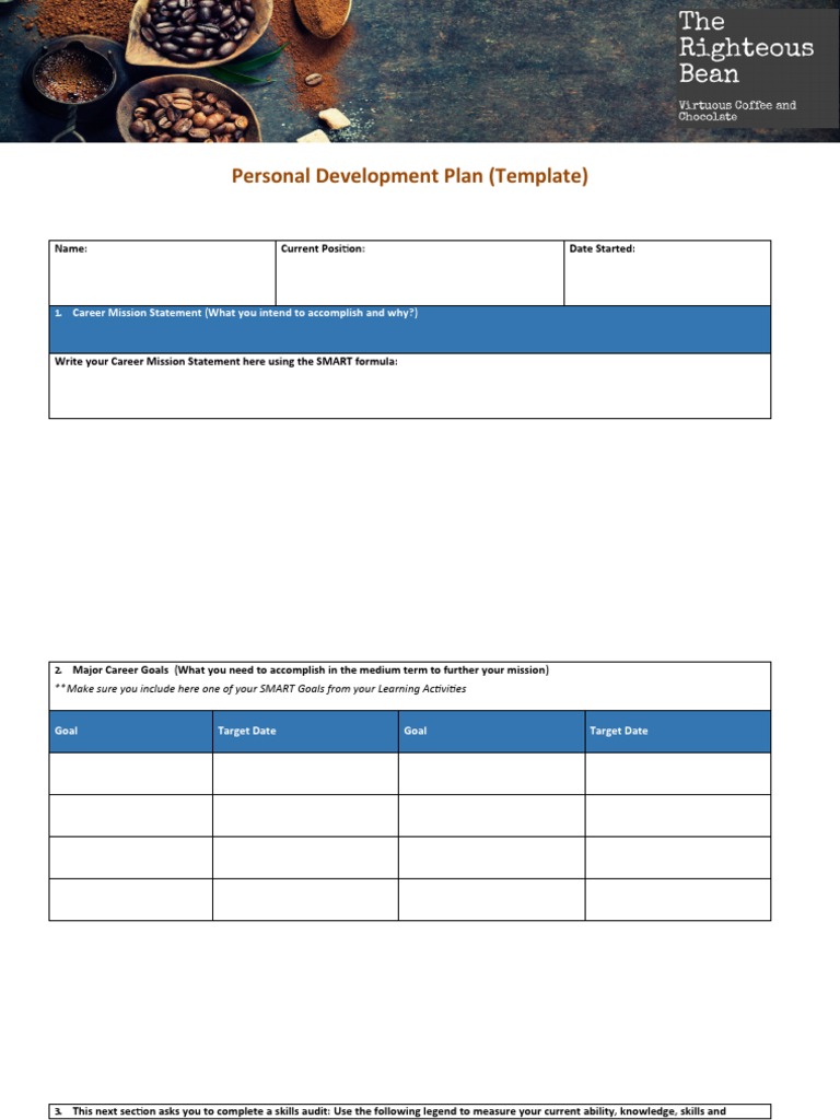 Personal Development Plan Template Learner | PDF | Competence (Human ...
