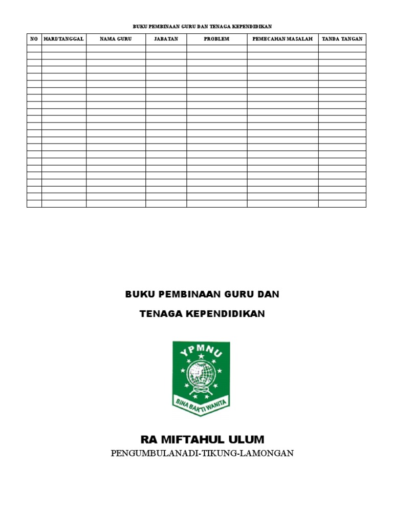 Buku Pembinaan Guru 2020/2021 | PDF