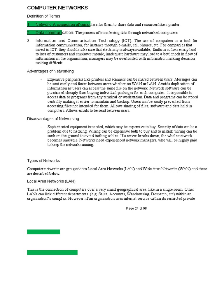 Networks | PDF | Computer Network | Data Transmission