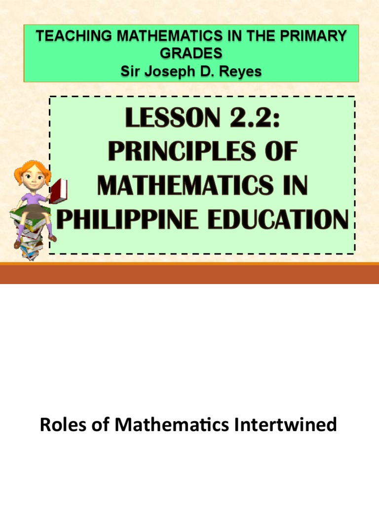 Lesson 2.2 Principles of Mathematics in Philippine Education | PDF ...