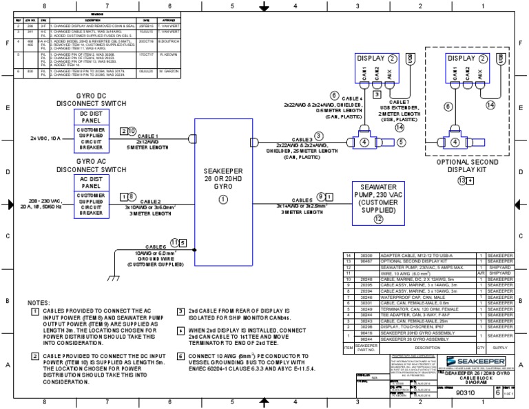 Rev 6 SEAKEEPER 26 20HD Gyro Cable Block Diagram 08JUL20 | Download ...