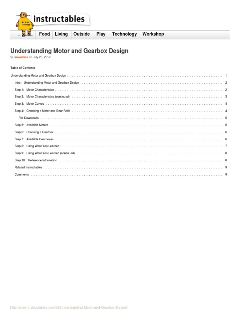 Understanding Motor and Gearbox Design | PDF | Electric Motor ...