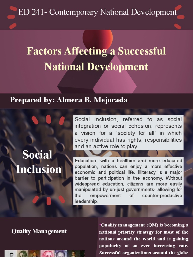 ED 241 - Contemporary National Development | PDF | Accountability ...