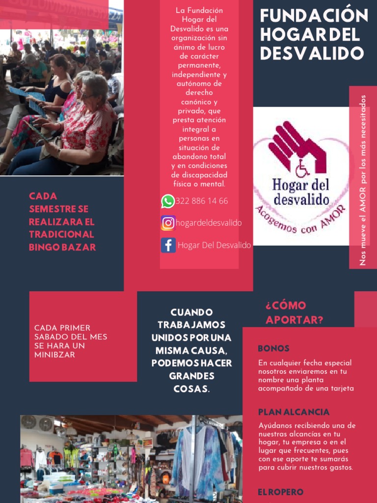 Hogar Del Desvalido Folleto | PDF