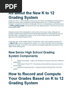 Deped K To 12 Grading System | PDF | Educational Stages | Educational ...