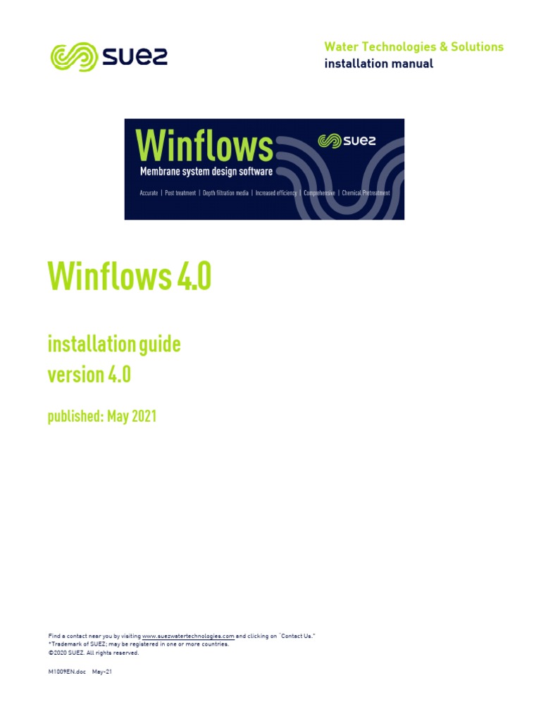 Winflows 4.0: Installation Guide | PDF | Microsoft Windows | Membrane