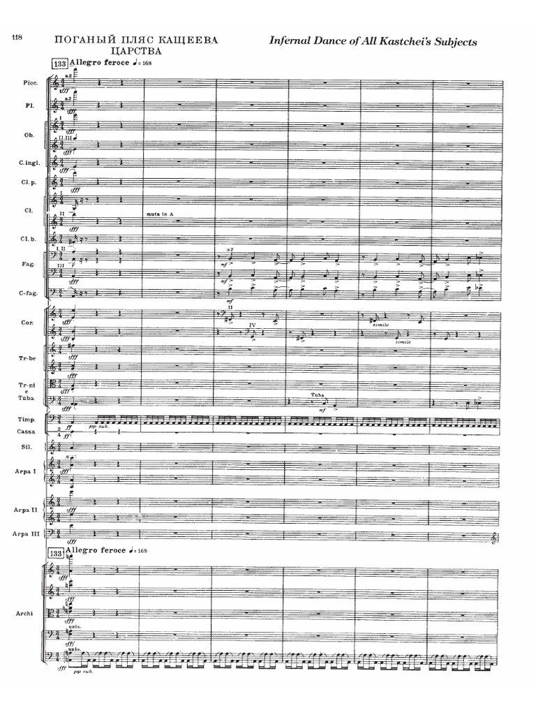 Stravinsky - Danza Infernal | PDF
