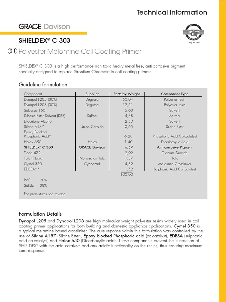 Shieldex Coil - C 303 | Download Free PDF | Polyester | Catalysis