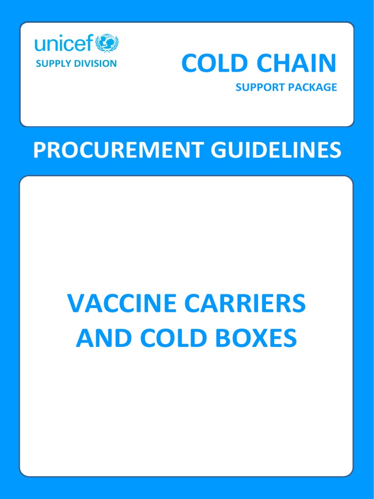 Cold Chain: Procurement Guidelines | PDF | Vaccines | Coolant