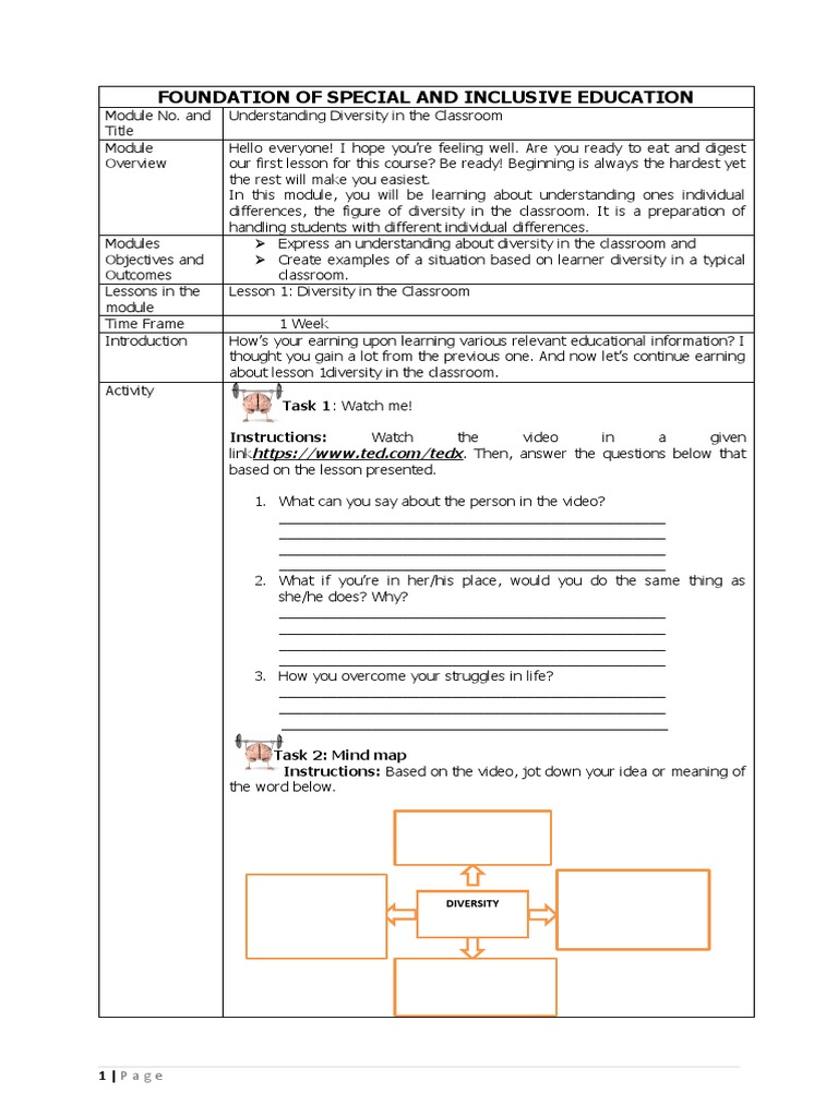 Module 1-Lesson 1 Prof Ed 301 | PDF | Learning | Classroom