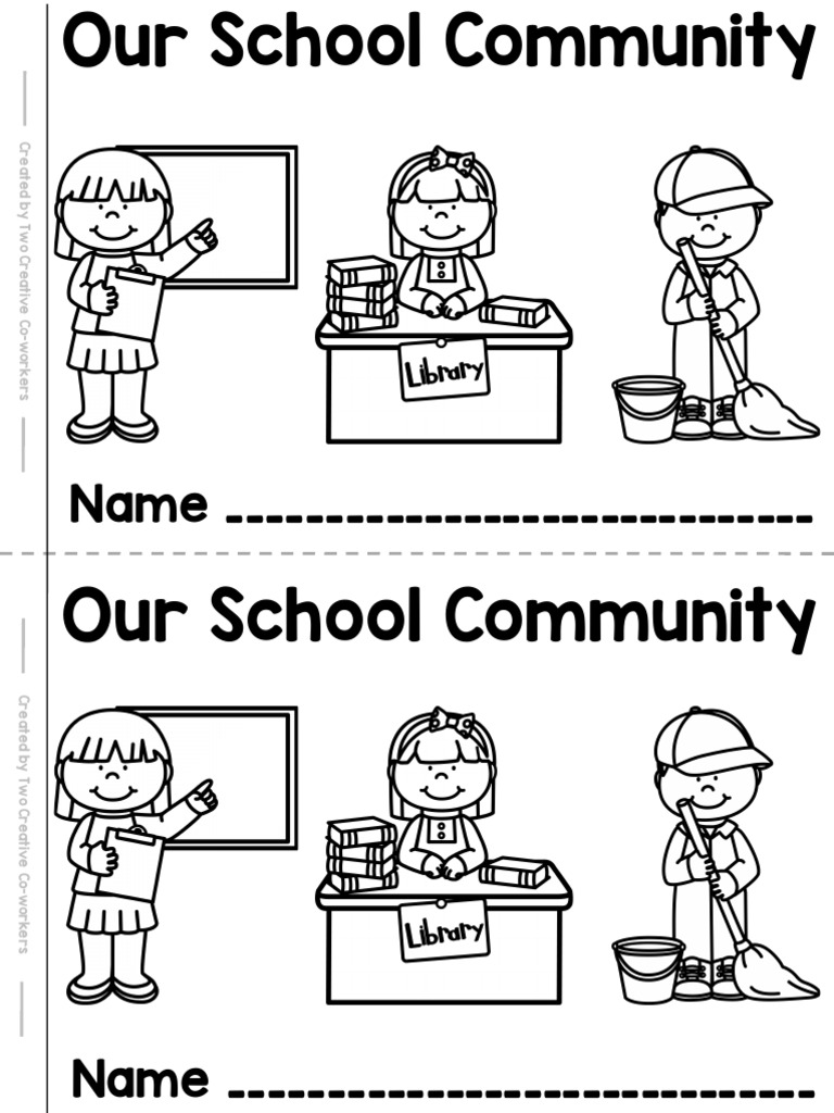 School Community Mini Book | PDF | Career & Growth