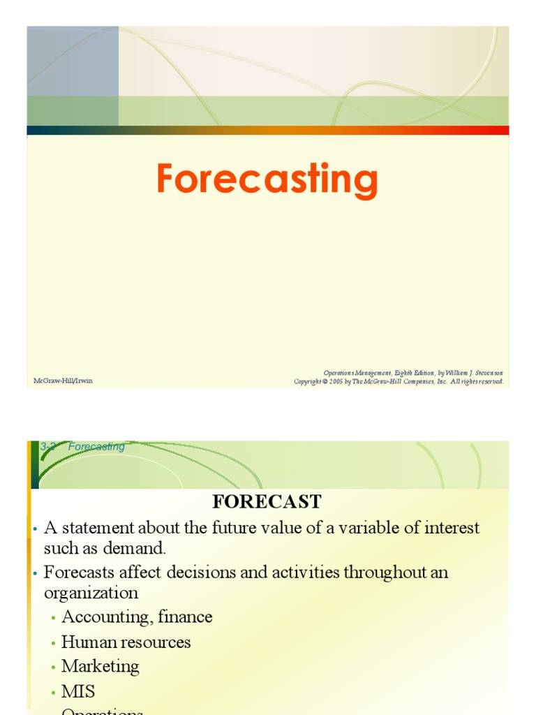 Forecasting | Download Free PDF | Forecasting | Moving Average