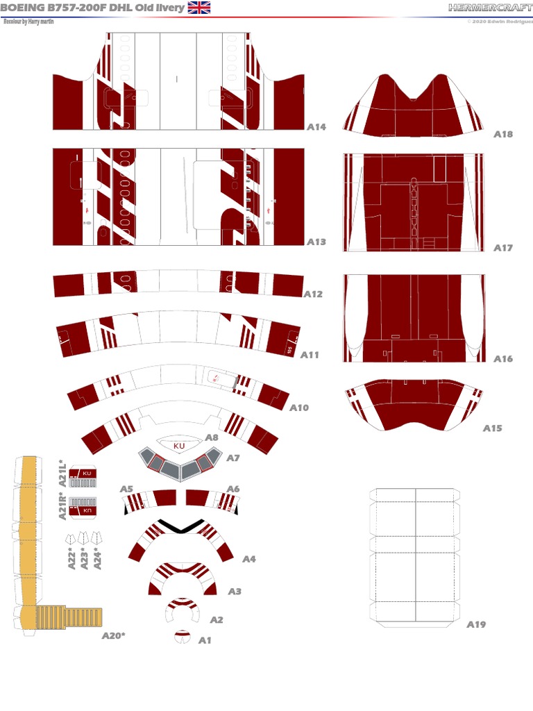 Boeing 757-200F DHL Old Livery | PDF | Chess | Abstract Strategy Games