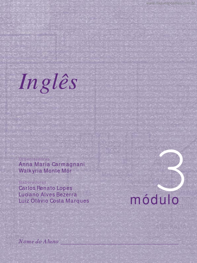 (Cliqueapostilas - Com.br) Ingles Modulo 3 | PDF | Ensino Superior | Escolas