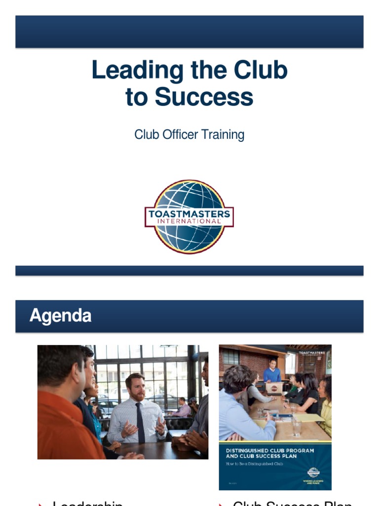 Leading The Club To Success PPT - PDF Version | PDF | Motivational ...