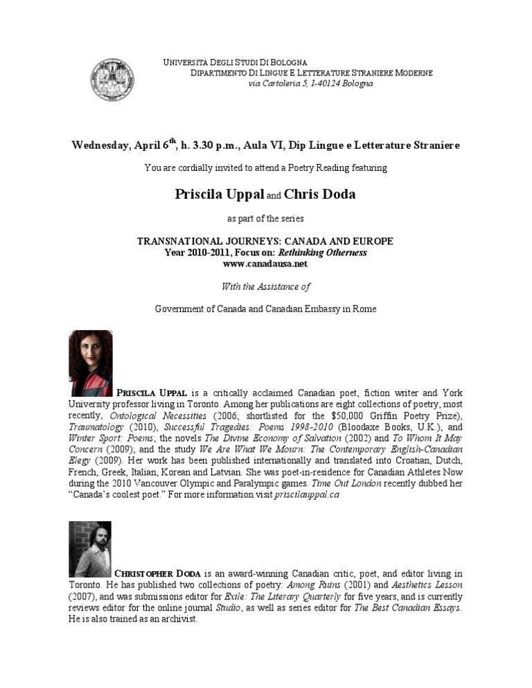 Poetry Reading Invitation | PDF | Poetry | Writing