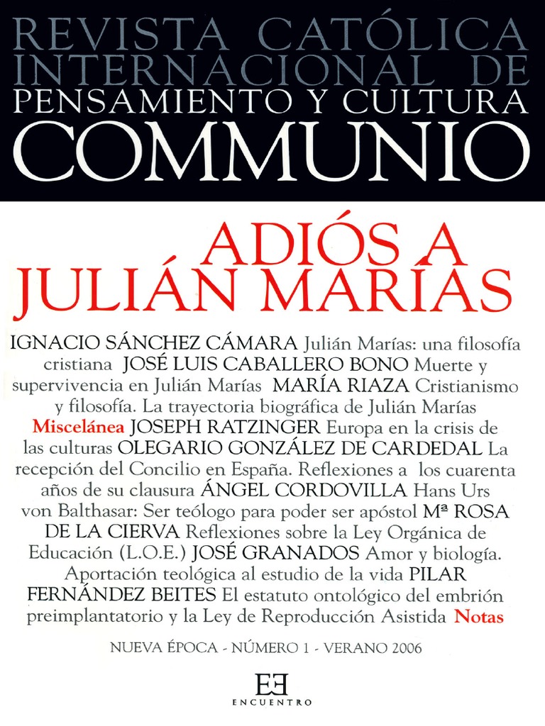 Communio 2006 1 | PDF