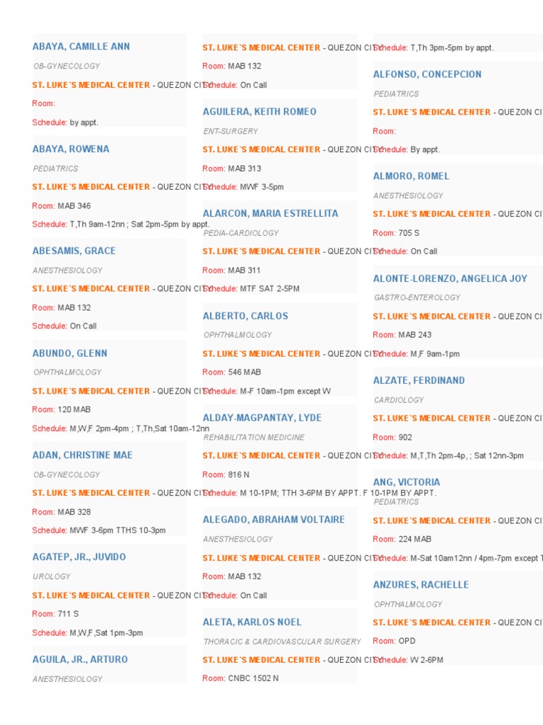 SLMC MDS | PDF | Medical Specialties | Medicine