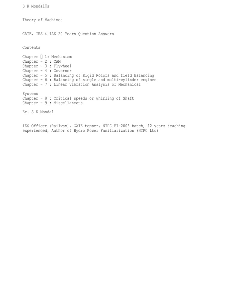 Theory of Machines | PDF | Acceleration | Mechanics