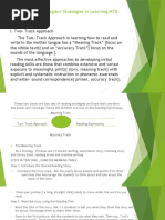 Two - Track Approach Presentation | PDF | Reading (Process) | Language ...