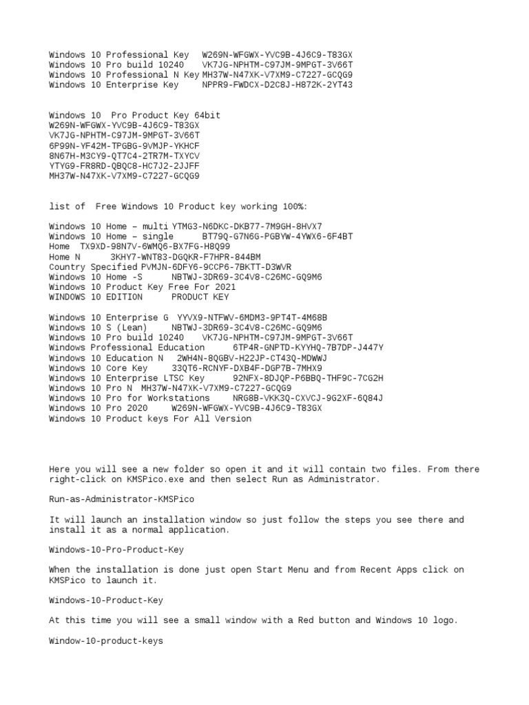 Windows 10 Activation | PDF | Windows 10 | Microsoft Windows