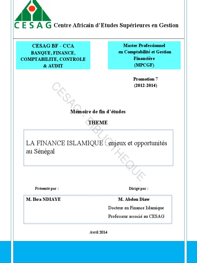 Cesag Bibliotheque | PDF | Banque et finance islamiques | Banques