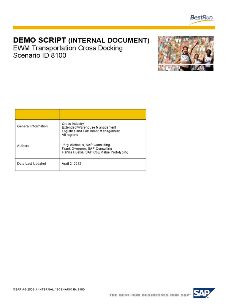 Demo Script: (Internal Document) | PDF | Ibm System I | Warehouse