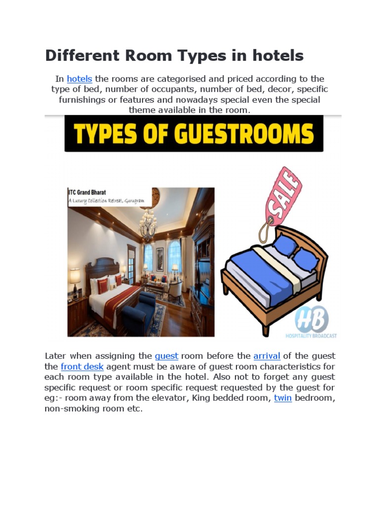 Types of Hotel Room Categories | PDF | Room | Bedroom