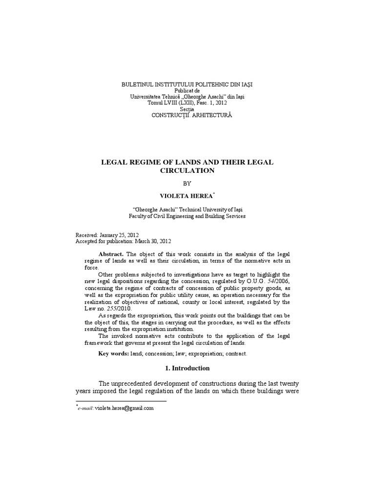 Legal Regime of Lands | PDF | Eminent Domain | Nationalization