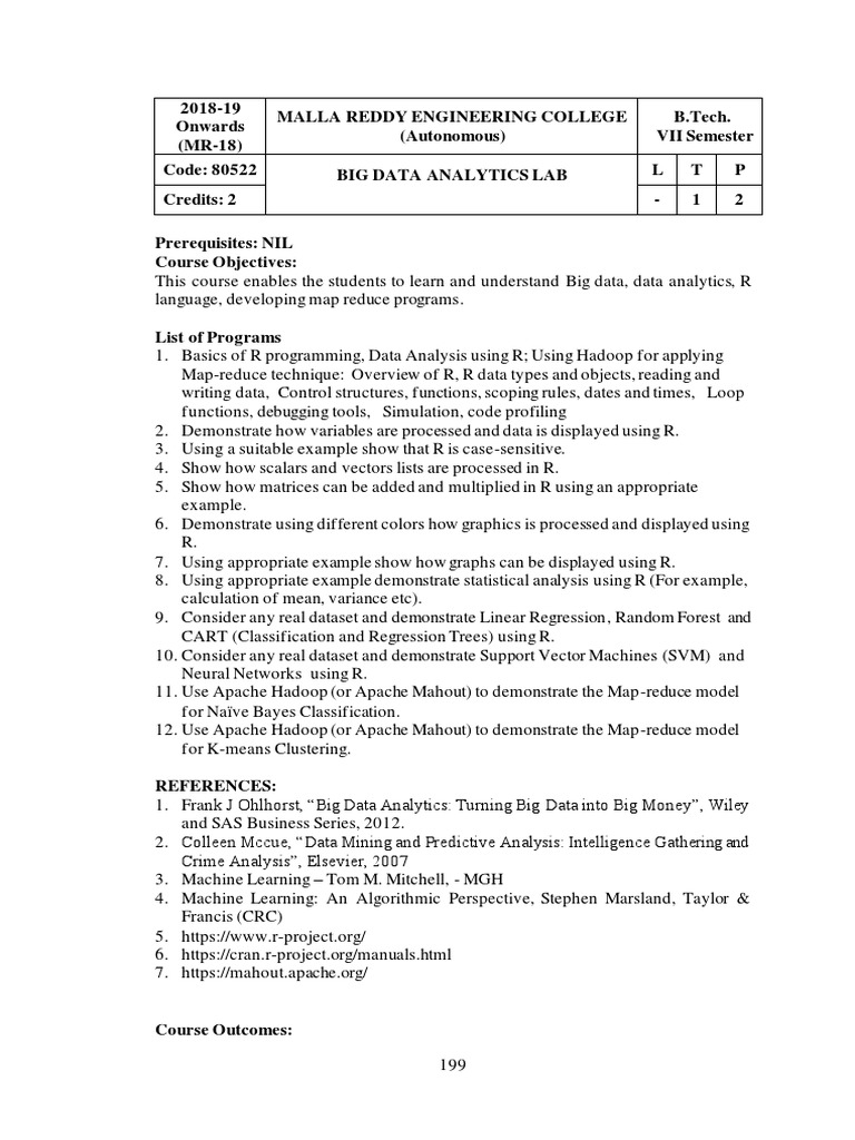 Big Data Analytics Lab | PDF | Data Analysis | Analytics