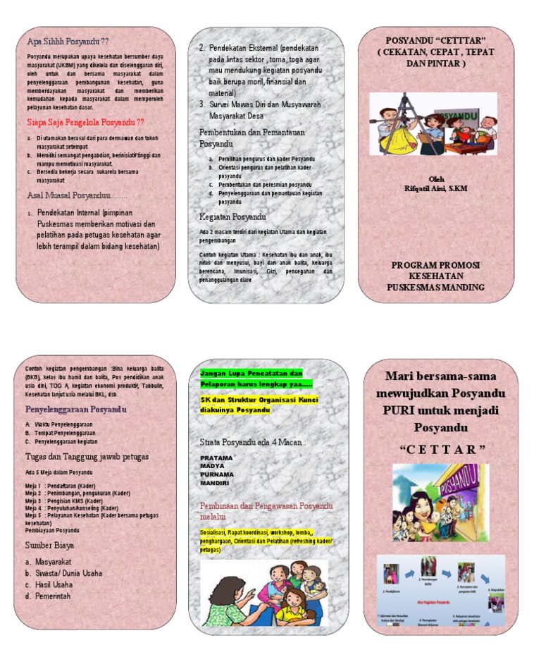 Leaflet Posyandu | PDF