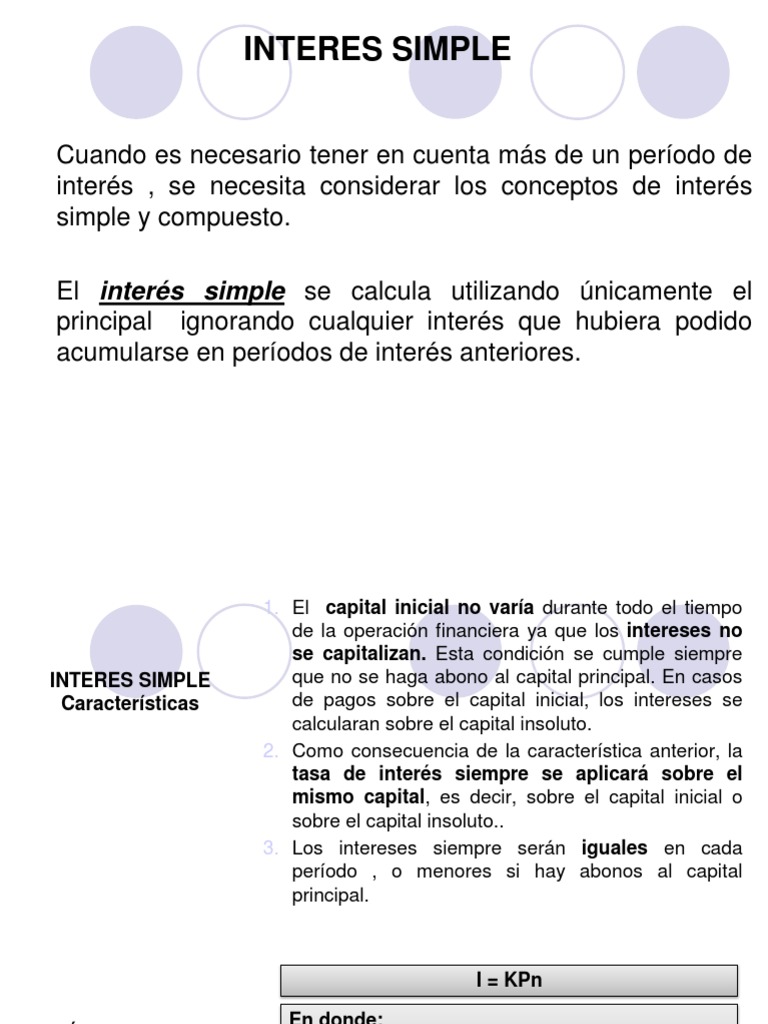 Interes Simple e Interes Compuesto | PDF | Interés | Hoja de balance