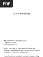 DOS Internal Commands | PDF | Directory (Computing) | Computer File