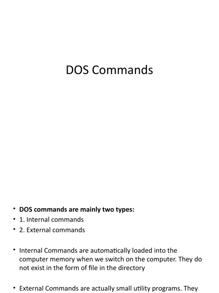 DOS Commands by Ajaaj | PDF | Computer File | Personal Computers