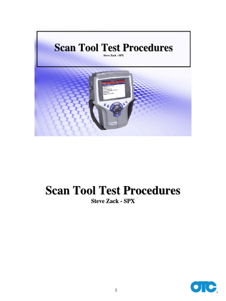 Scan Tool Test Procedures | PDF | Ignition System | Fuel Injection