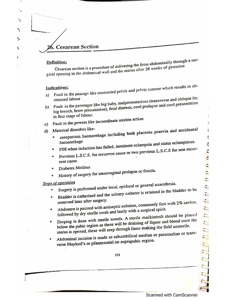 Procedure LSCS | PDF