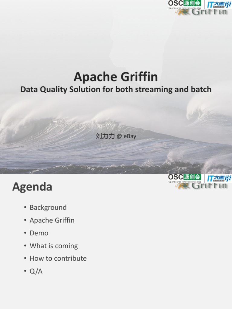 Apache Griffin: A Unified Data Quality Solution for Streaming and Batch ...