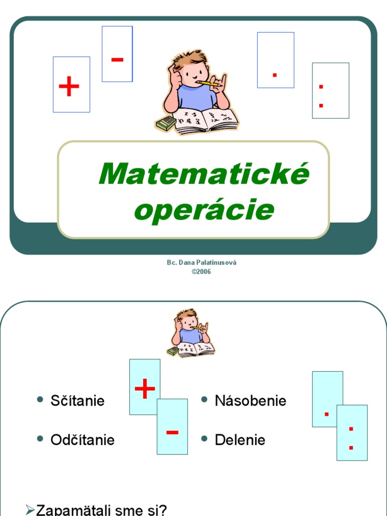 Matemat Operacie | PDF