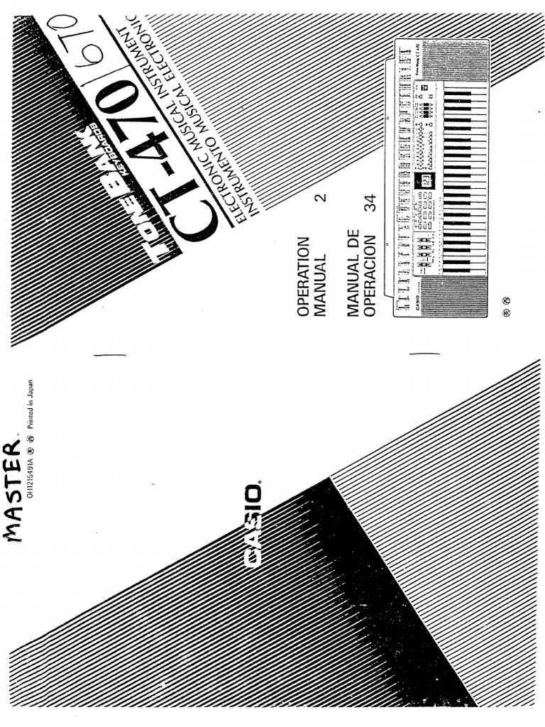 Casio CT-470 Manual | PDF