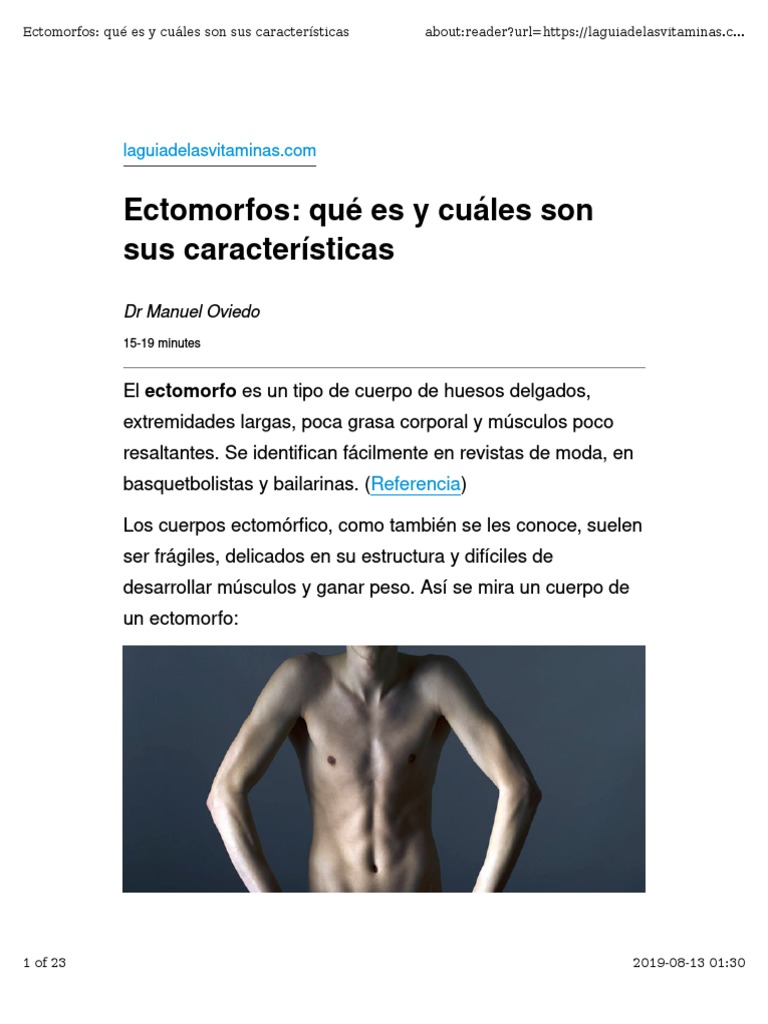 PLan Ectomorfo | PDF | Alimentos | Carbohidratos