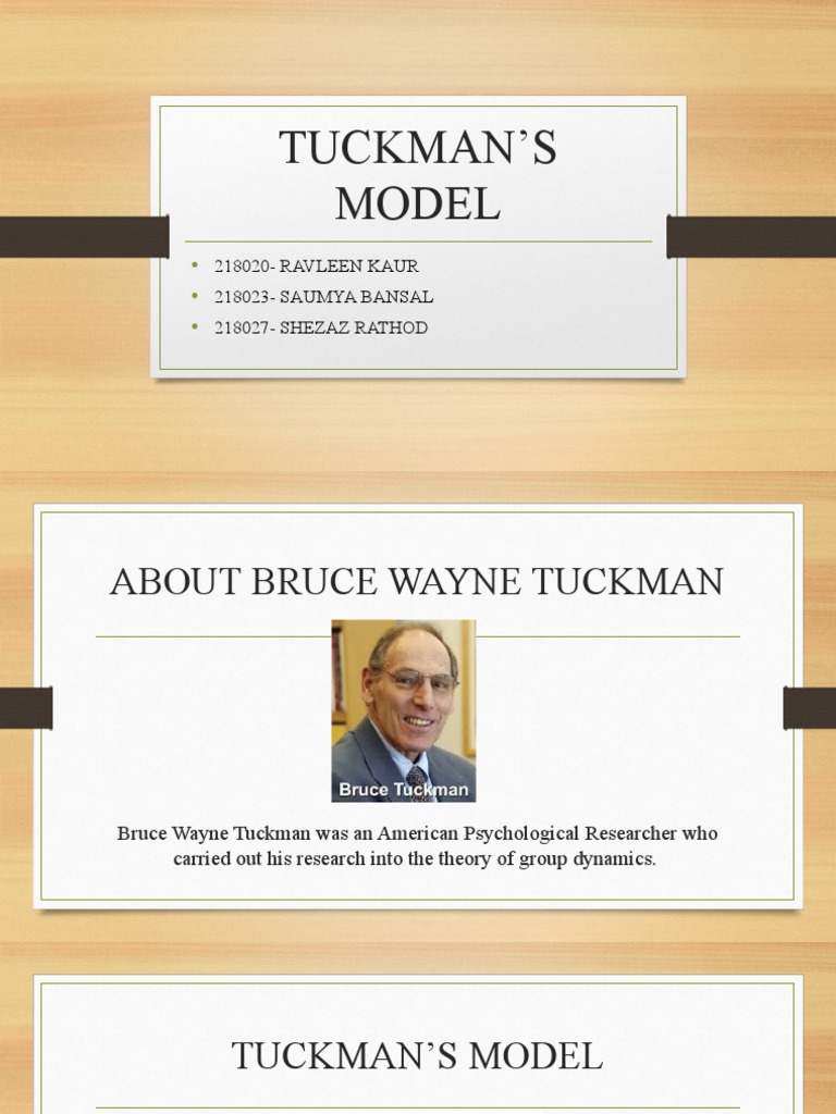 Tuckman's Model of Group Dynamics | PDF | Career & Growth