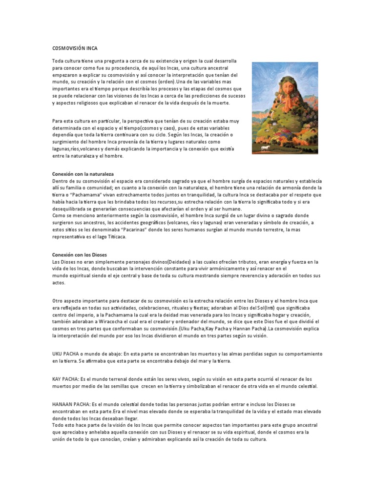 Cosmovisión Inca | PDF | Comunicación | Imperio Inca