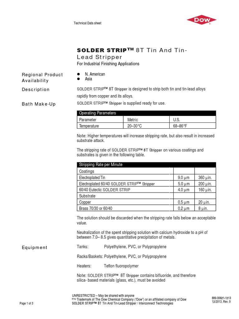 Solder Strip 8T | PDF | Solder | Materials