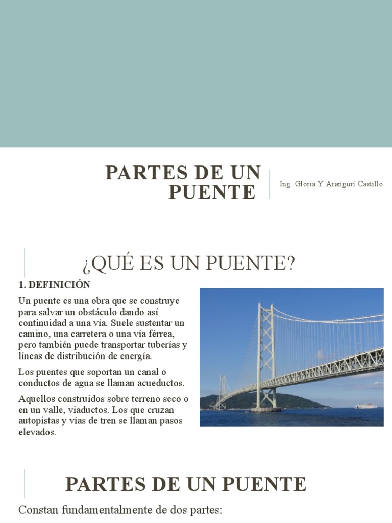 02 Partes de Un Puente | PDF | Puente | Fundación (Ingeniería)