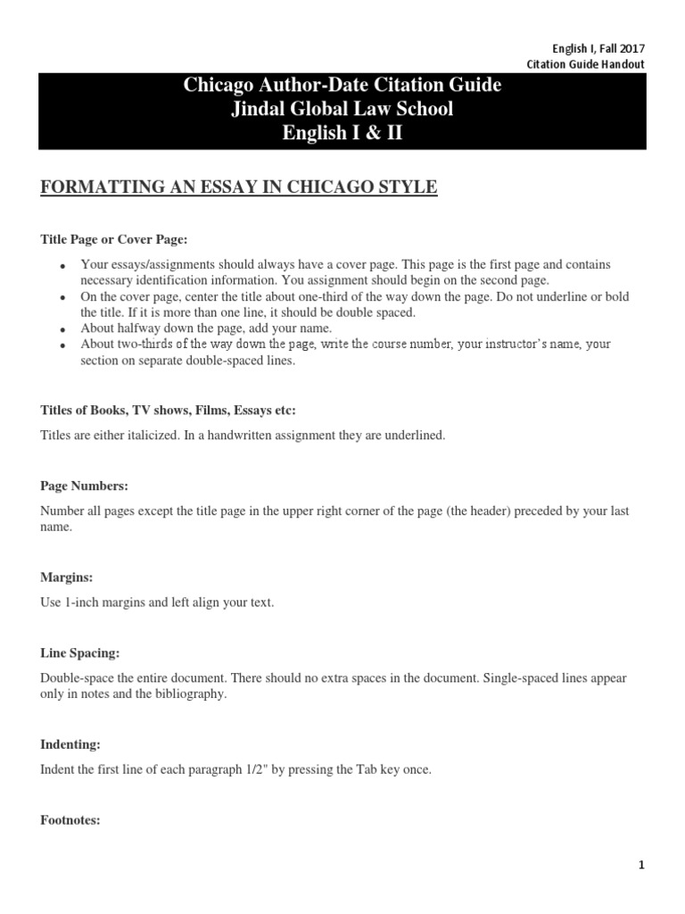 Chicago Author Date Citation Guide | PDF | Sic | Citation